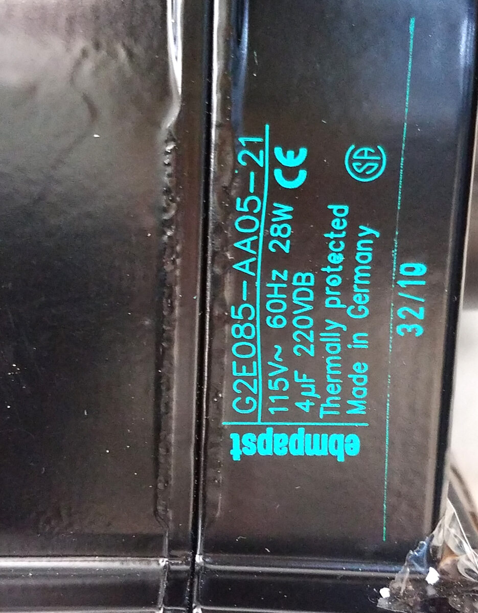 EBM G2S085 G2E085 Blowers – CTR Engineering, Inc